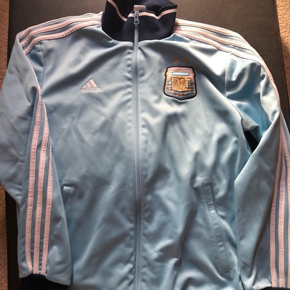 adidas | Jackets & Coats | Vintage Adidas Argentina Messi Track Jacket ...